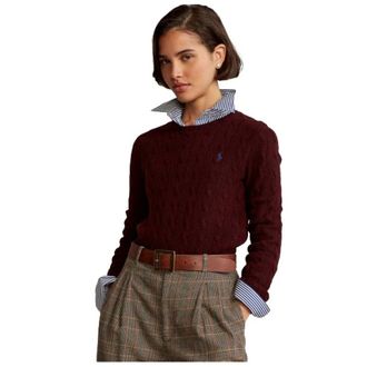 Polo Ralph Lauren Julianna Rundhals-Strick - - Knitwear - Damen - Rot - M