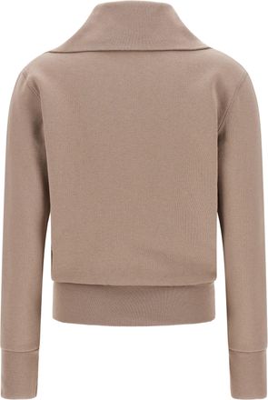 Balenciaga Slim Zip Sweatshirt - Beige