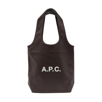 A.P.C. A.p.c., Femme, Sacs, Brun, Taille: ONE Size Sac Fourre-Tout Marron avec Poign&eacute;es D&eacute;coup&eacute;es