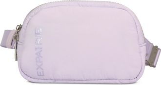 Expatrié Bauchtasche Damen Lila - Milly - Kleine Gürteltasche aus Nylon - Brusttasche im Pillow Design - Puffy Crossbody Nylontasche