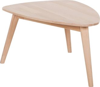 M&oslash;rteens home24 Massiver Couchtisch 70 x 50cm Beige/Buche Wei&szlig;&ouml;l