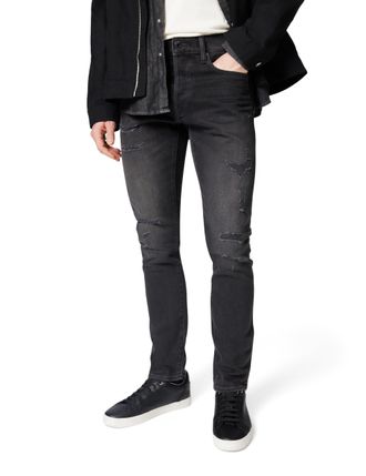 G-Star 8719965012981 G-Star Herren 3301 Slim Jeans Jeans, Mehrfarben (Worn in Ripped Grey Sacramento 51001-b479-h468), 32W / 32L