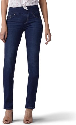 Lee Damen Sculpting Fit Slim Leg Pull On Jeans, Infinity, 38 Short
