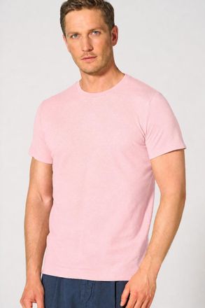 Hempage Hempage Herren vegan T-Shirt Slim Fit Rosa