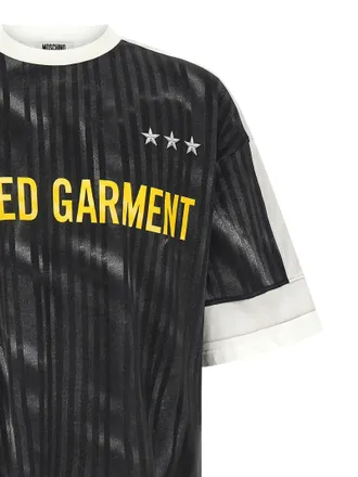 Moschino Trompe-loeil Print Cotton T-Shirt - Black