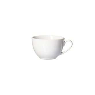 Ritzenhoff & Breker Volos Kaffeetasse, 220 ml, Klassische Teetasse in moderner Formsprache, Skandinavisches Design, Steinzeug, Weiß