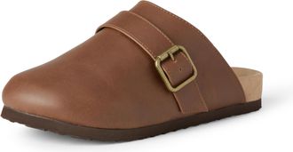 Amazon Essentials Damen Komfort Clogs, Br&auml;unen Kunstleder Kunstfell, 37.5 EU