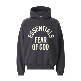 Fear of God Homme, Sweatshirts et sweats &agrave; capuche, Noir, Taille: XL Campus 90s Sweat &agrave; capuche