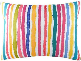 furn. Evans Lichfield Aquarelle gestreifter Kissenbezug, Mehrfarbig, 43 x 33cm