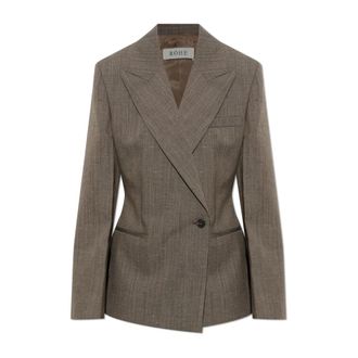 R&oacute;he Zweireihiger Blazer mit Einzelschlitz - - Jackets - Damen - Braun - XS