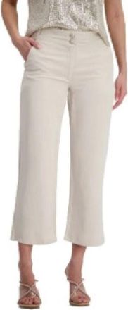 Monari Stylische Hose f&uuml;r Frauen - - Trousers - Damen - Wei&szlig; - 2XL
