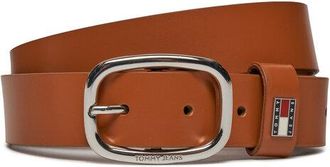 Tommy Jeans Dameng&uuml;rtel Tjw Oval 3.0 AW0AW15836 Braun