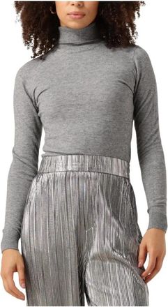 Object Objthess L/S Rollneck Strickpullover - - Knitwear - Damen - Grau - XL