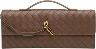 Bottega Veneta Pre-owned Cuir pochettes-minaudieres - Femme - Pre-owned - Brun - Taille: ONE Size