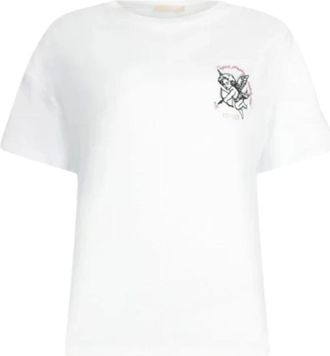 Liu Jo Femme, Tops, Blanc, Taille: 42 FR T-Chemises