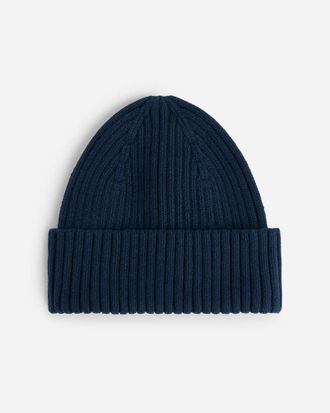 Arket Rippstrickm&uuml;tze -Blau