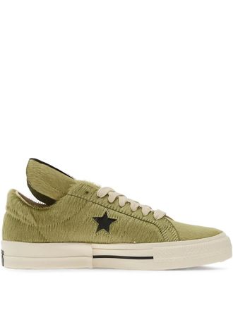 Rick Owens x Converse star-patch sneakers - Gr&uuml;n