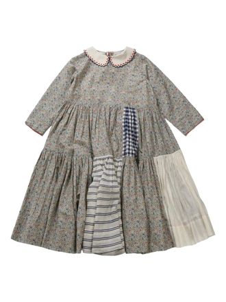 P&eacute;ro patchwork-motif dress - Wei&szlig;