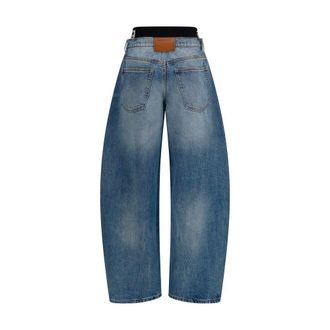 Alexander Wang Womens Blue Cotton Relaxed Fit Jeans Clothing