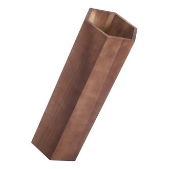 Angoily Holz Schirmständer Sechseckig Regenschirmhalter für Eingangsbereich Stabile Schirmablage für Lange und Kurze Schirme