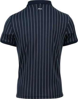 Fila Poloshirt Stripes (100% Polyester) navyblau/weiss Herren