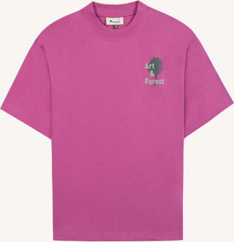 Faguo T-shirt imprim&eacute; forest fushia - YELLOWSTONE