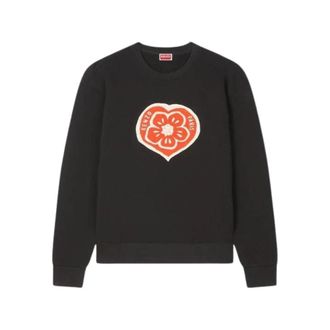 Kenzo Flower Icon Sweatshirt - - Sweatshirts & Hoodies - Herren - Schwarzk - M
