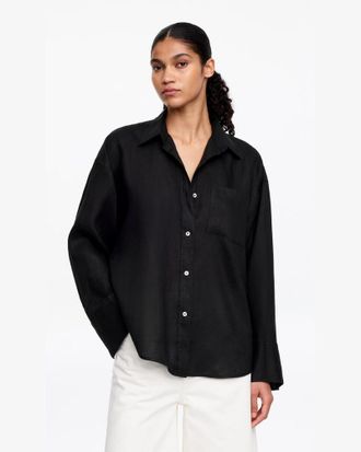 Arket Leinenhemd -Schwarz