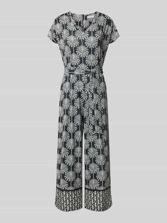 More & More Jumpsuit mit floralem Allover-Print