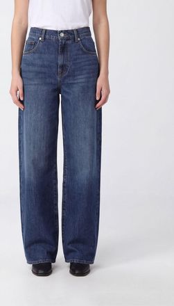7 For All Mankind High-Waist Wide-Leg Jeans aus Baumwoll-Denim