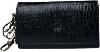 Loewe Portefeuille Pre-owned &agrave; trois compartiments - Femme - Pre-owned - Noir - Taille: ONE Size