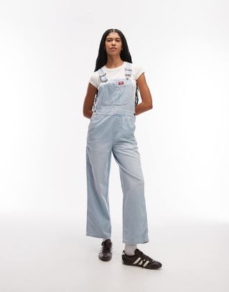 Dickies Salopette en jean ample - Bleu clair