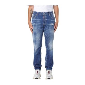 Dsquared2 Medium Spots Wash Skater Jeans - - Jeans - Herren - Blau - 3XL