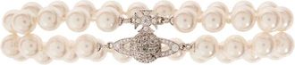 Vivienne Westwood Graziella Double Bracelet - Femme - Accessoires - Beige - Taille: M