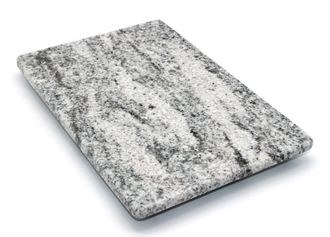 Generic Schneidebrett aus Stein - Servierplatte - K&uuml;chenbrett - Steinplatte - Untersetzer - 2 Gr&ouml;&szlig;en (Viscont White Gl&auml;nzend, 30L x 20B cm)