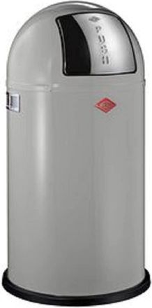 WESCO Wesco 175 831 Pushboy Abfallsammler 50 Liter cool Grey 40 x 40 x 75.5cm (L/B/H), Edelstahl