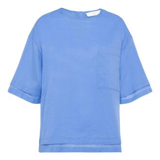 Tela Femme, Tops, Bleu, Taille: 36 FR Camicia Papavero