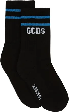 GCDS Gcds, unisex, Sous-v&ecirc;tements, Noir, Taille: XS Chaussettes mi-hautes