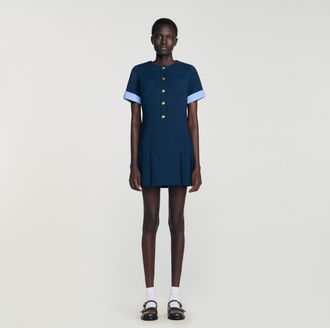 Sandro Robe courte plissée