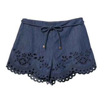 Zimmermann Mahon Shorts - Femme - Shorts - Bleu - Taille: 36 FR