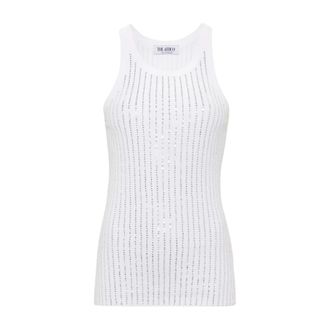The Attico Crystal Top - - Tops - Damen - Wei&szlig; - M