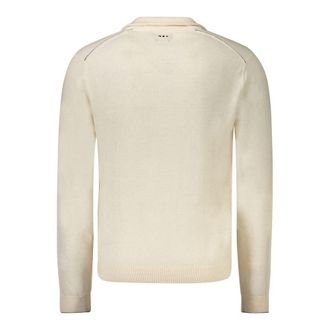 Napapijri Half-Zip Wool Sweater - White