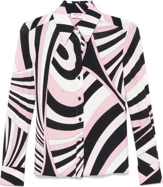 Pucci Hemd mit Iride-Print - Rosa