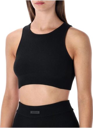 Fear of God Femme, Tops, Noir, Taille: 38 FR Rib Knit Sport Tank