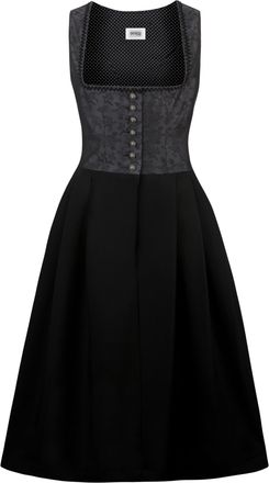Stockerpoint Damen Dakota Midi Midi Dirndl, schwarz, 52