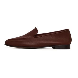 Cesare Gaspari Leder Luxe Slip-Ons - Bordeaux - - Shoes - Damen - Rot - 40 EU