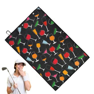 Generic Golfhandtuch, multifunktionales Reinigungstuch, 60 x 40 cm, mit Karabiner, Reinigungstuch f&uuml;r Schl&auml;ger, f&uuml;r Karabiner f&uuml;r M&auml;nner