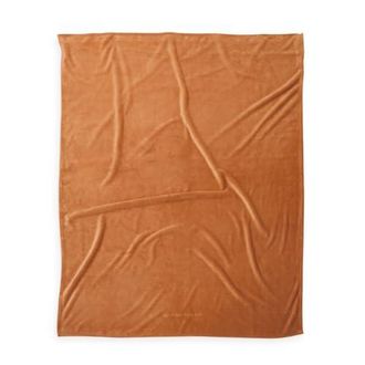 Tom Tailor Couverture Wellsoft, 150x200 cm, 100% polyester/ Wellsoft, ourl&eacute;e avec logo brod&eacute;, WELLSOFT BLANKET Orange (Warm Coral)