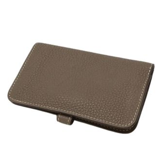Herm&egrave;s Pre-owned &Eacute;tui porte-cl&eacute;s porte-monnaie carte avec cha&icirc;ne Dogon - Femme - Pre-owned - Brun - Taille: ONE Size