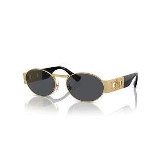 Versace Mattgoldene Sonnenbrille - Unisex-Stil - - Accessories - Herren - Gelb - 56 MM